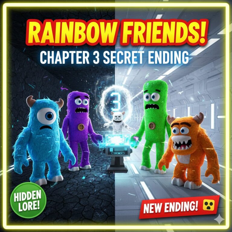 Rainbow Friends Roblox: Secret Ending Chapter 3 Glitch